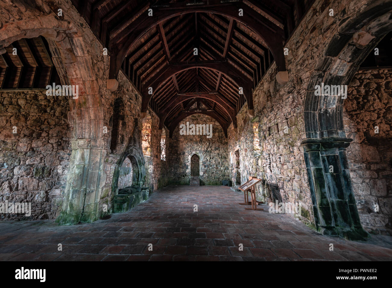 Inside St Clements Church, Rodel, Isle of Harris, Scotland, Uk Stock ...