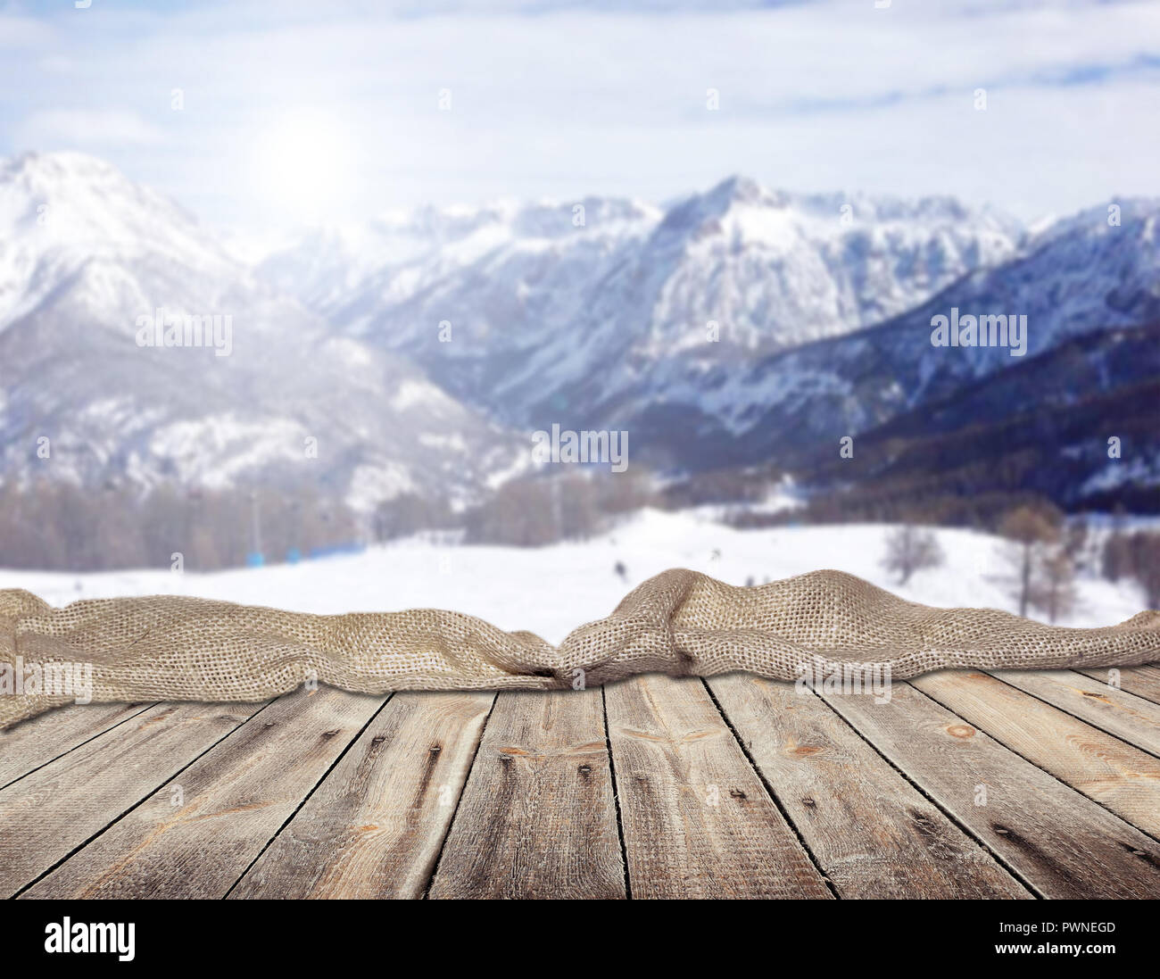 empty table for display montages Stock Photo - Alamy