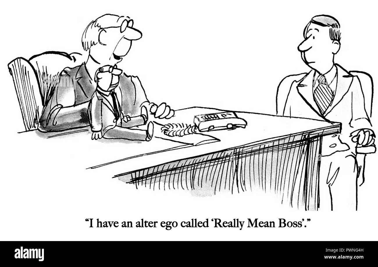 Mean boss puppet Stock Photo - Alamy