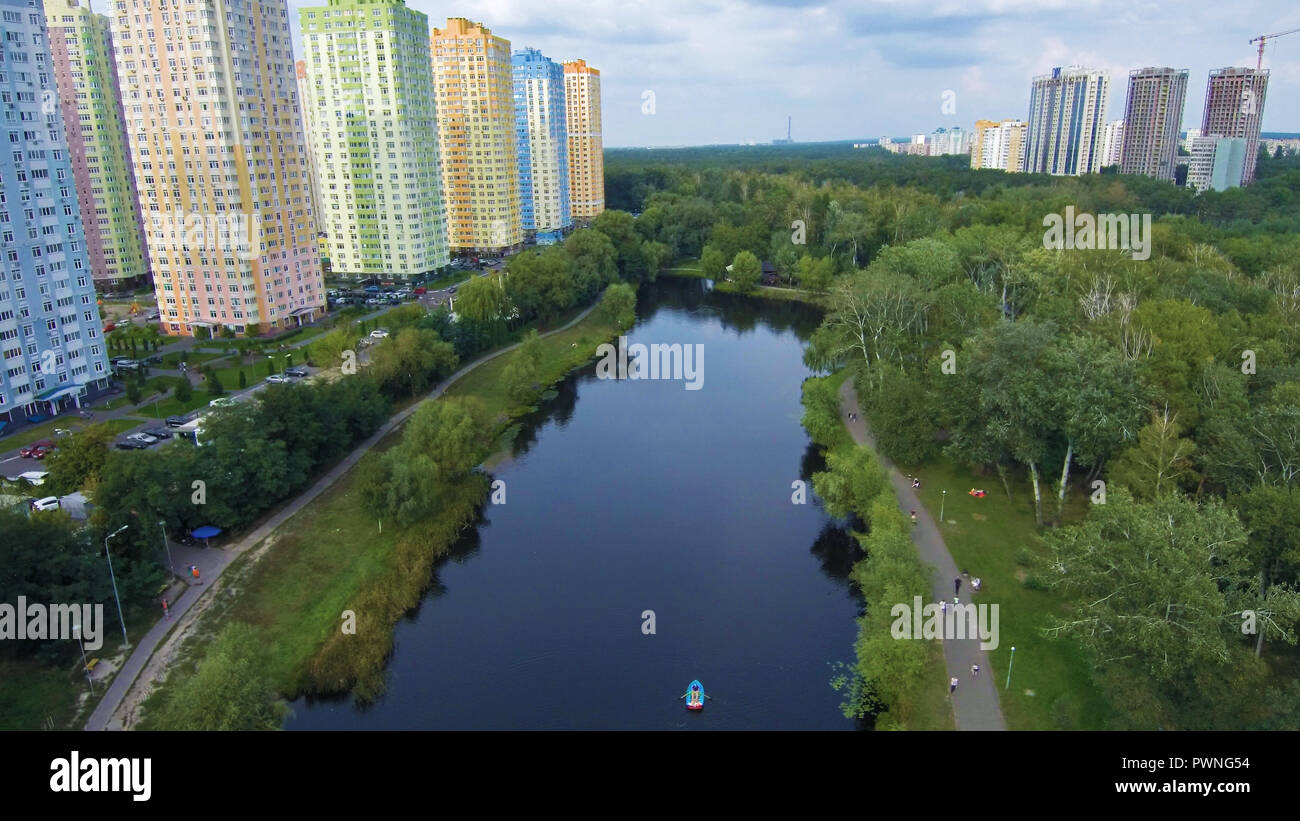 City aerial drone High Resolution Stock Photography and Images - Alamy
