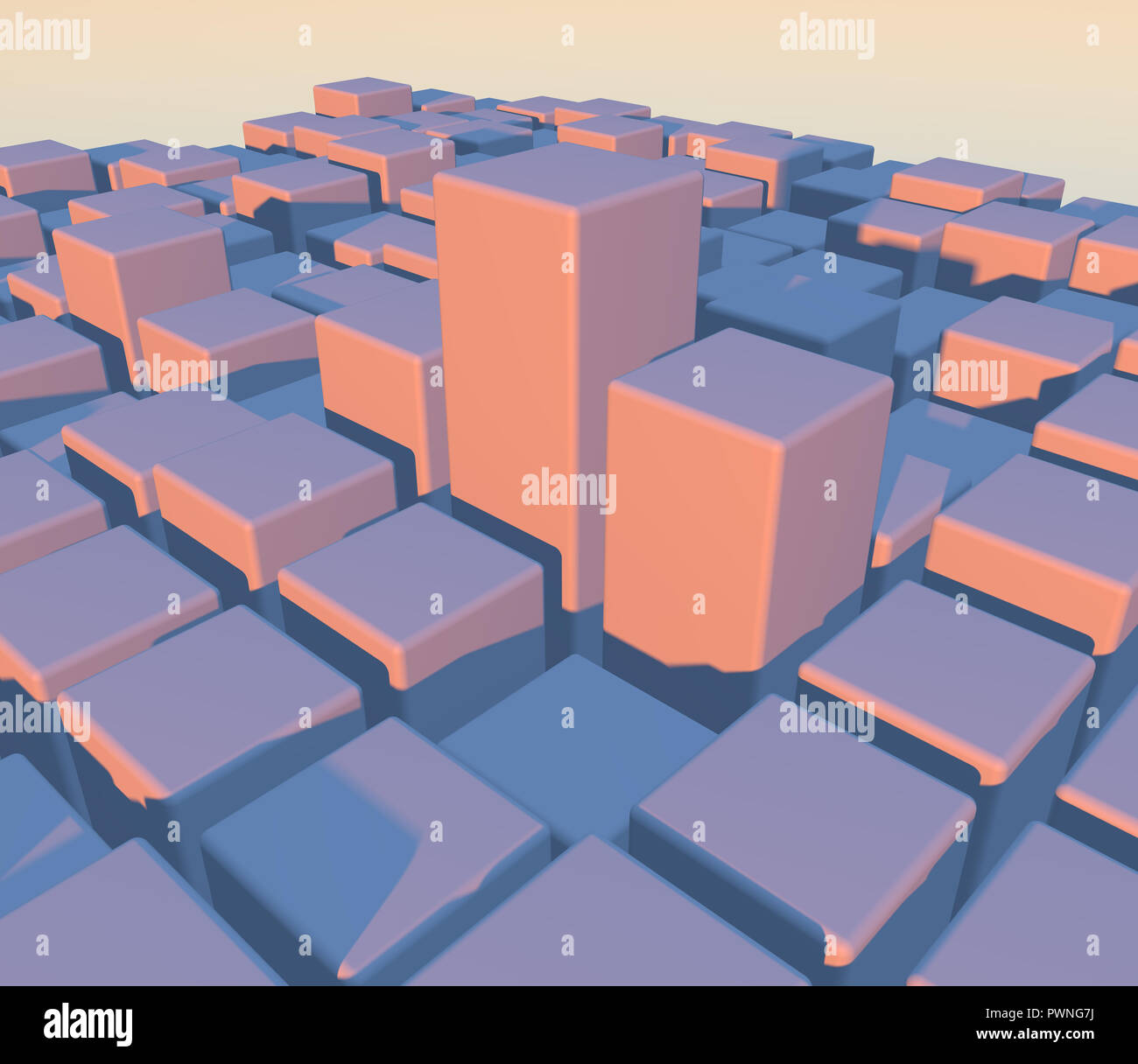 Abstract Cubes Blocks Pattern Background. 3d Render Stock Photo - Alamy