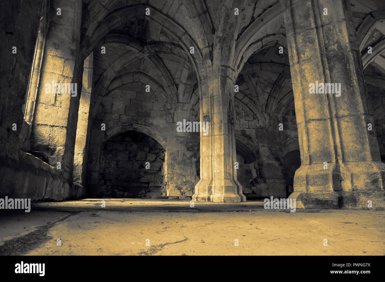 Interior historic monastery stone hi-res stock photography and images ...