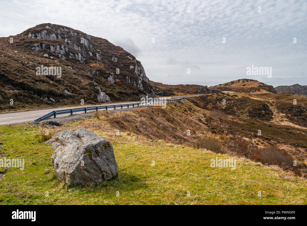 Kyle of Durness Landscape between the Kyle of Durness and Rhiconich ...