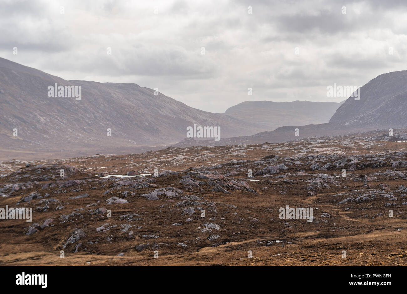 Kyle of Durness Landscape between the Kyle of Durness and Rhiconich ...