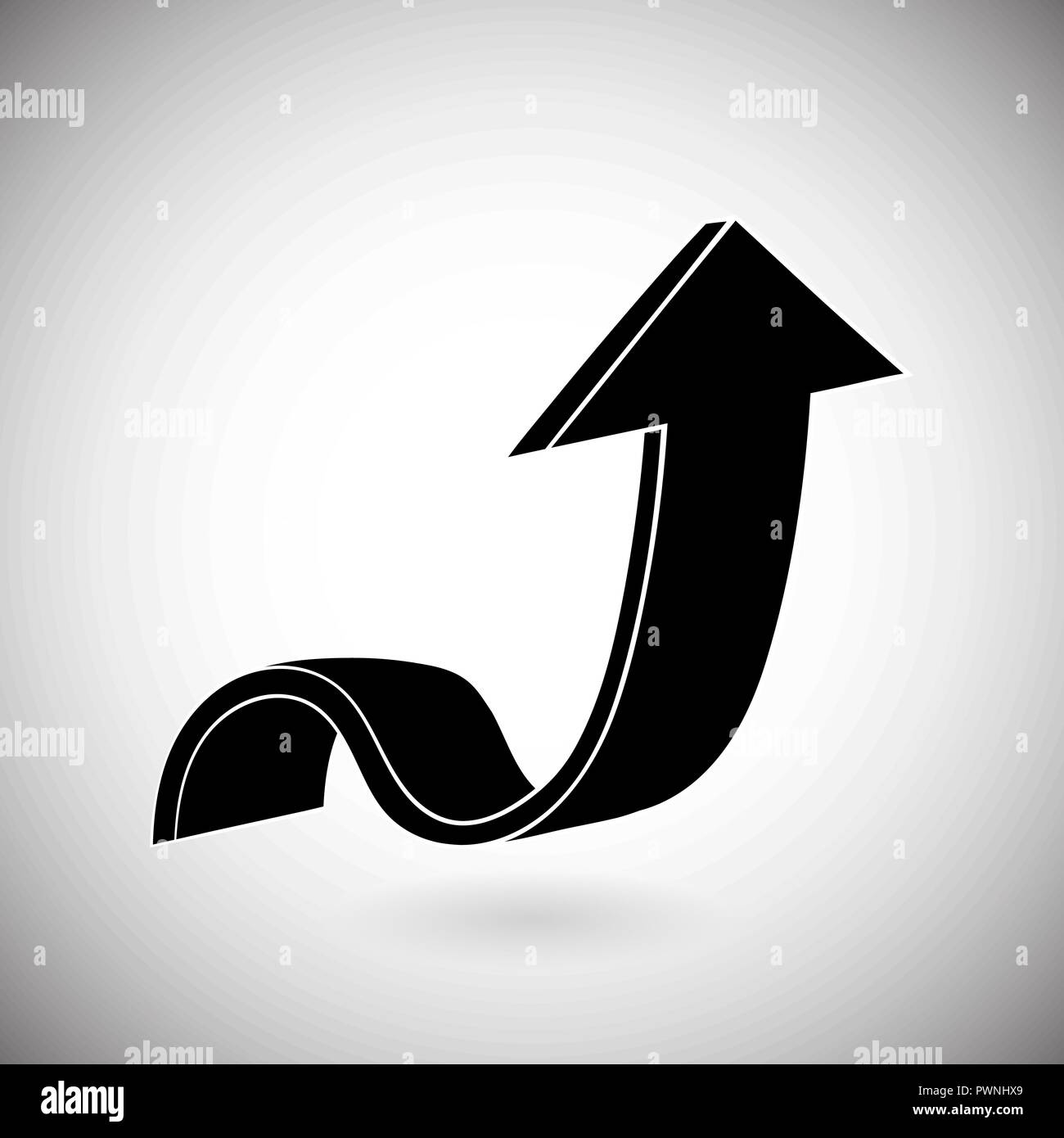 Black arrow. UP sign. Hand drawn sketch Stock Vector Image & Art - Alamy