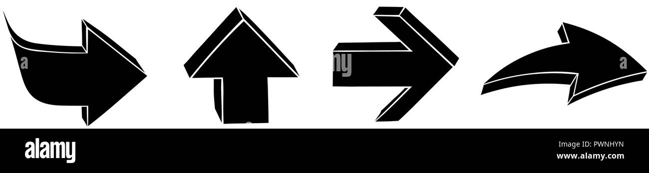 Arrow up down hand Stock Vector Images - Alamy