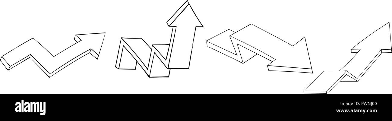 Arrow hand drawn doodles. Up signs Stock Vector Image & Art - Alamy