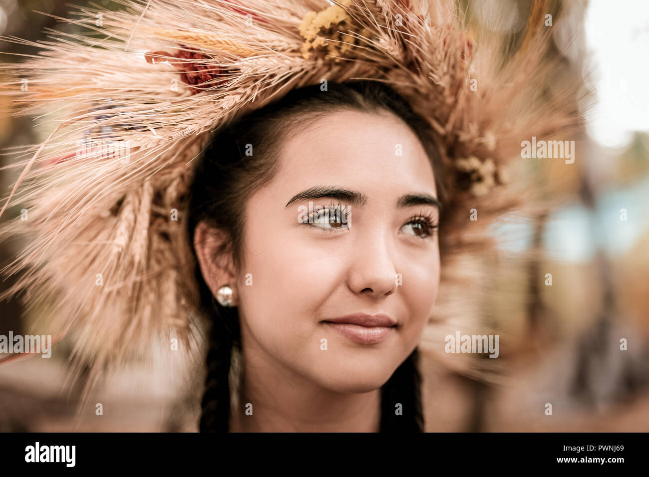 Boho portrait hi-res stock photography and images - Alamy