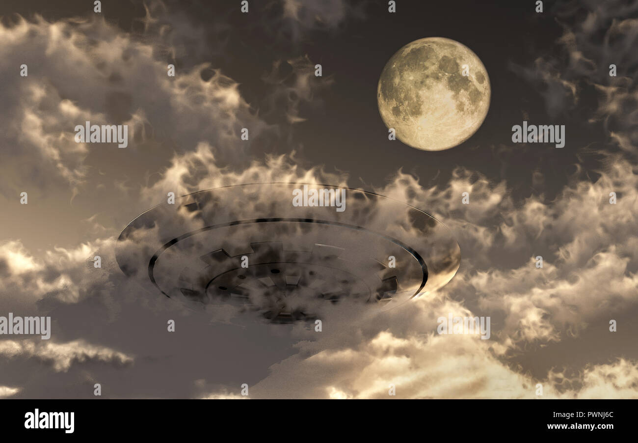 Hovering through clouds space hi-res stock photography and images - Alamy