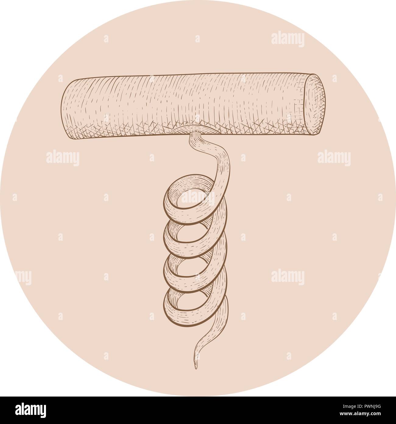Corkscrew illustration Stock Vector Images - Alamy
