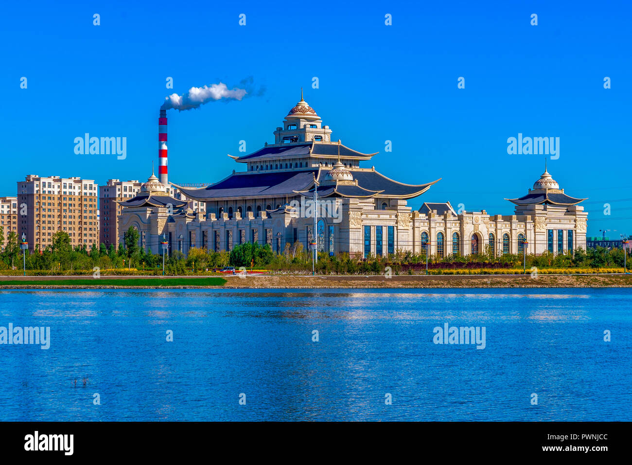 Wulan Muqi Palace in Ulanhot, Inner Mongolia, China Stock Photo - Alamy