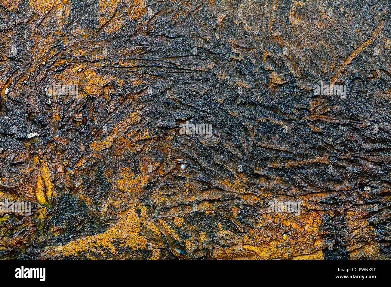 Black with brown bumpy wall stucco texture background. Decorative wall ...