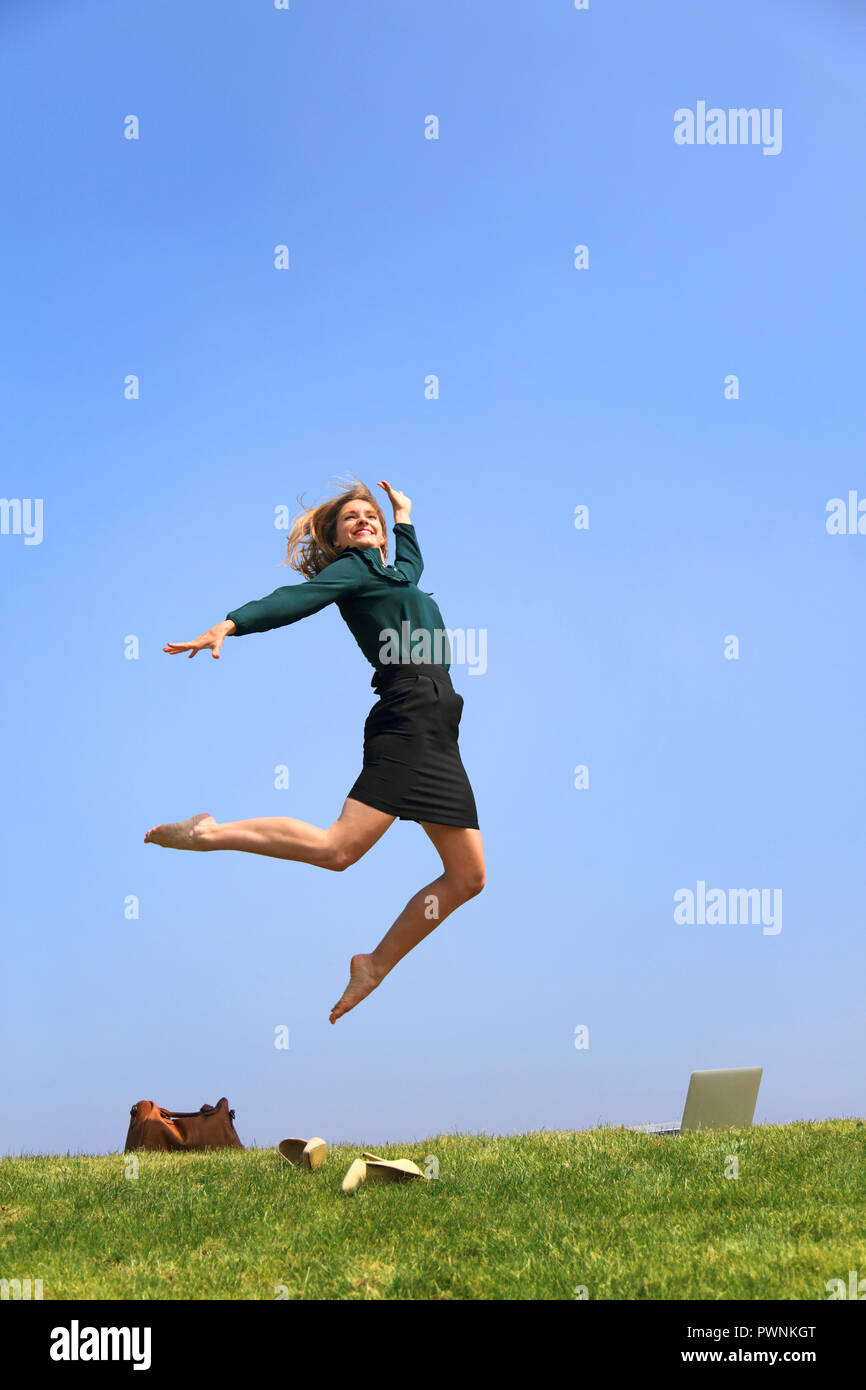 Young woman taking a break. Burn out Stock Photo - Alamy