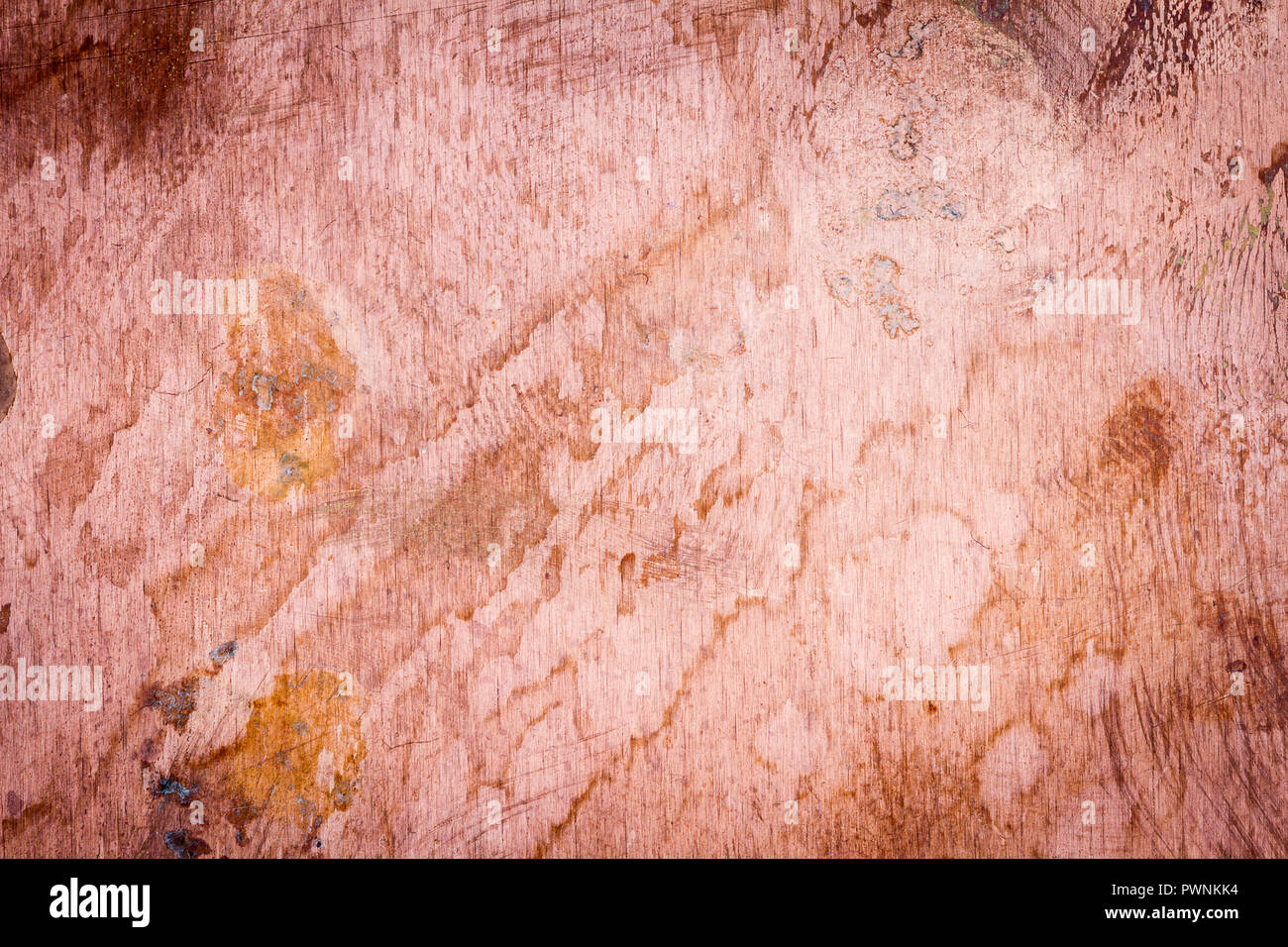 Scratched dirty dusty copper plate texture, old metal background ...