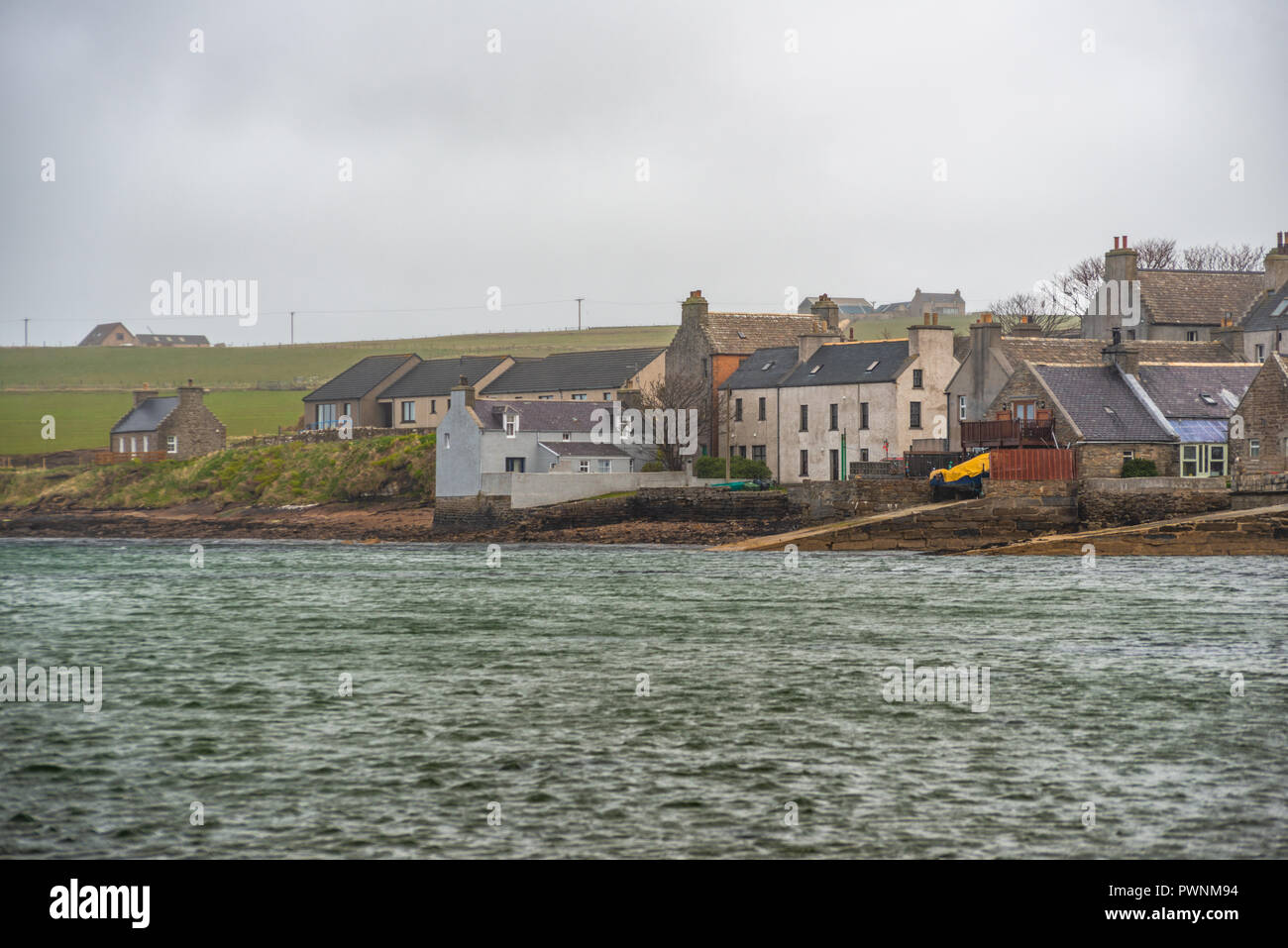 Harbour and Port of St Margaret's Hope, Orkney Islands, Scotland, Uk ...