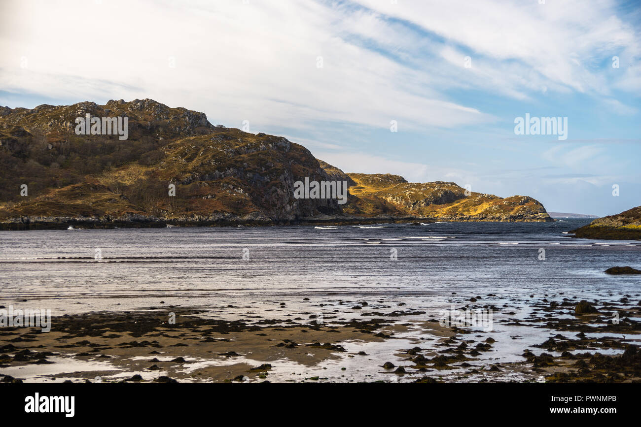 The bay at Inverkirkaig, Sutherland, Scotland, Uk Stock Photo - Alamy