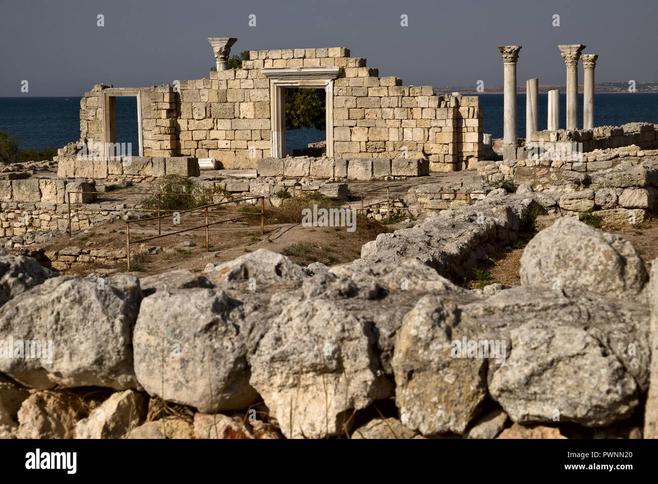 Ruins of Tauric Chersonese in Sevastopol, Crimea Stock Photo - Alamy