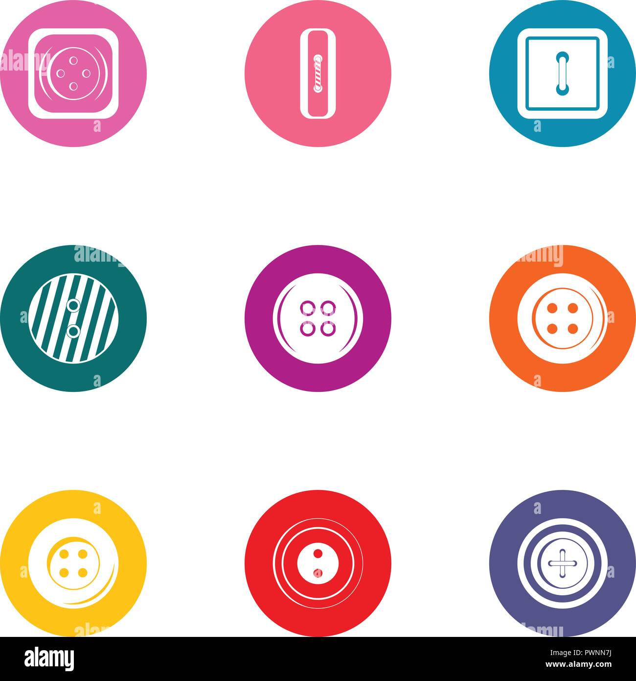 Prepare icons set, flat style Stock Vector Image & Art - Alamy