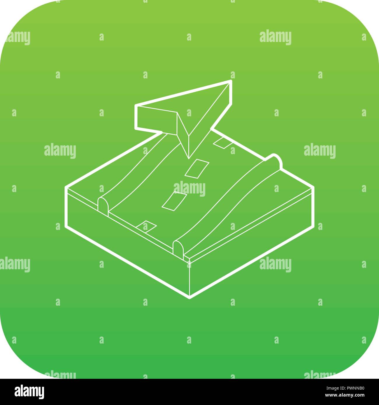 Navigation icon green vector Stock Vector Image & Art - Alamy