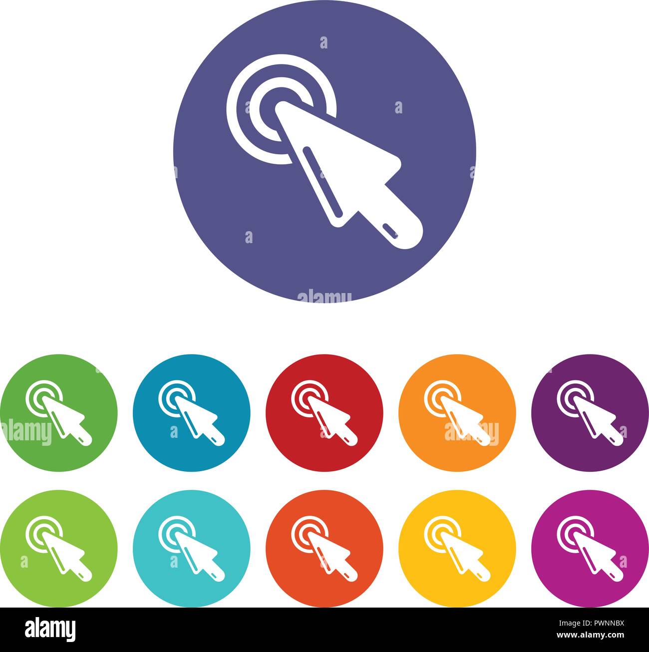 Cursor clicking icon, simple black style Stock Vector Image & Art - Alamy