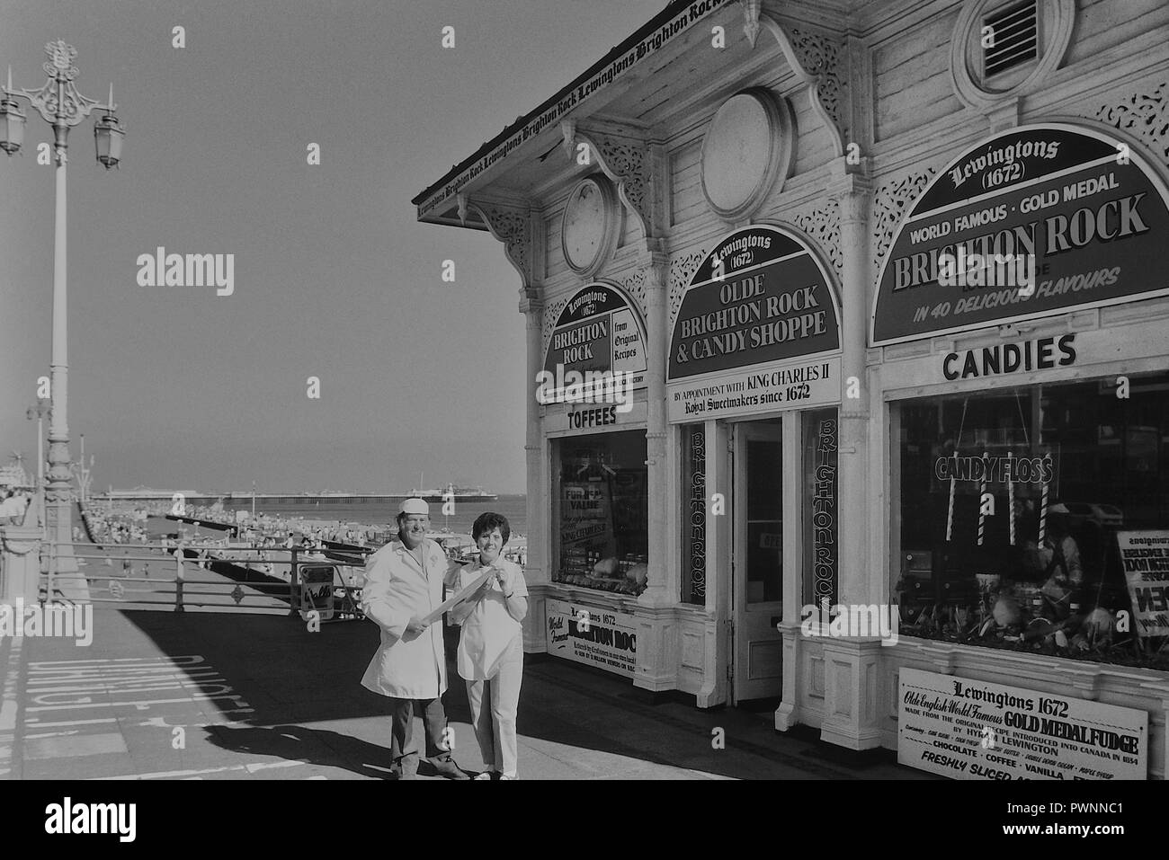The old Lewingtons Brighton Rock & candy shoppe which once stood at the ...