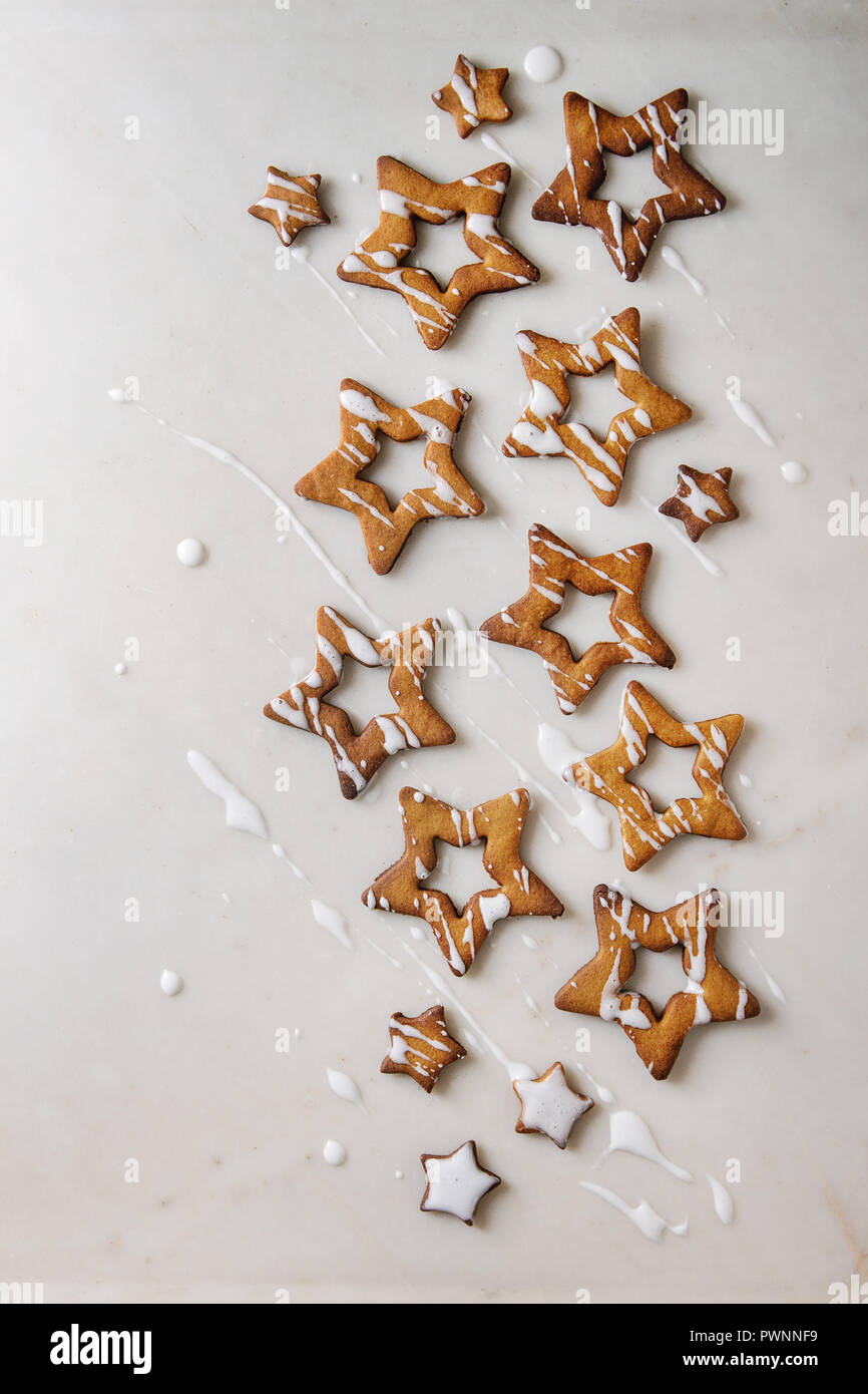 Christmas star shape sugar cookies Stock Photo - Alamy