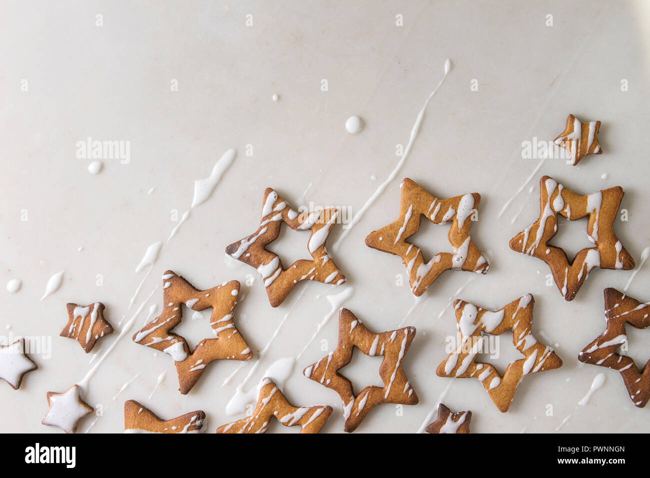 Christmas star shape sugar cookies Stock Photo - Alamy