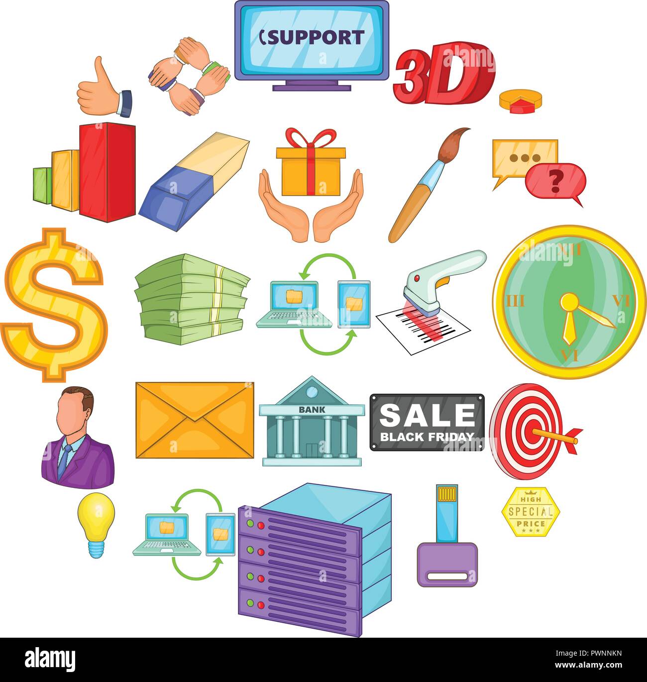 Product promotion icons set, cartoon style Stock Vector Image & Art - Alamy