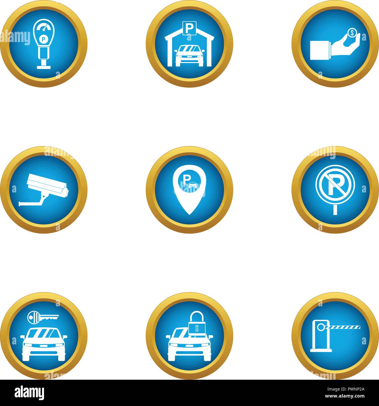 Parking lot car repair Stock Vector Images - Alamy