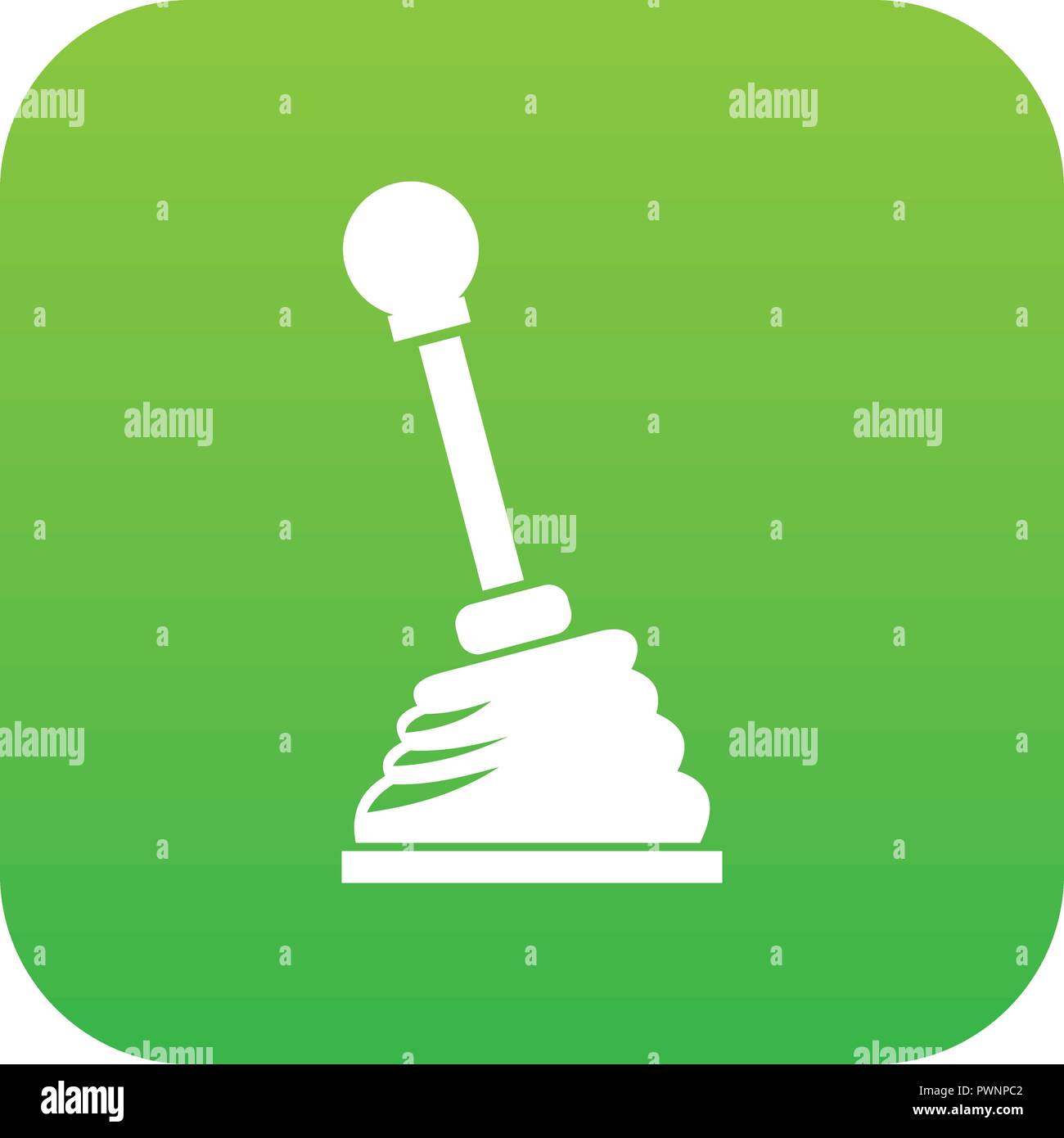 Gear stick icon digital green Stock Vector Image & Art - Alamy