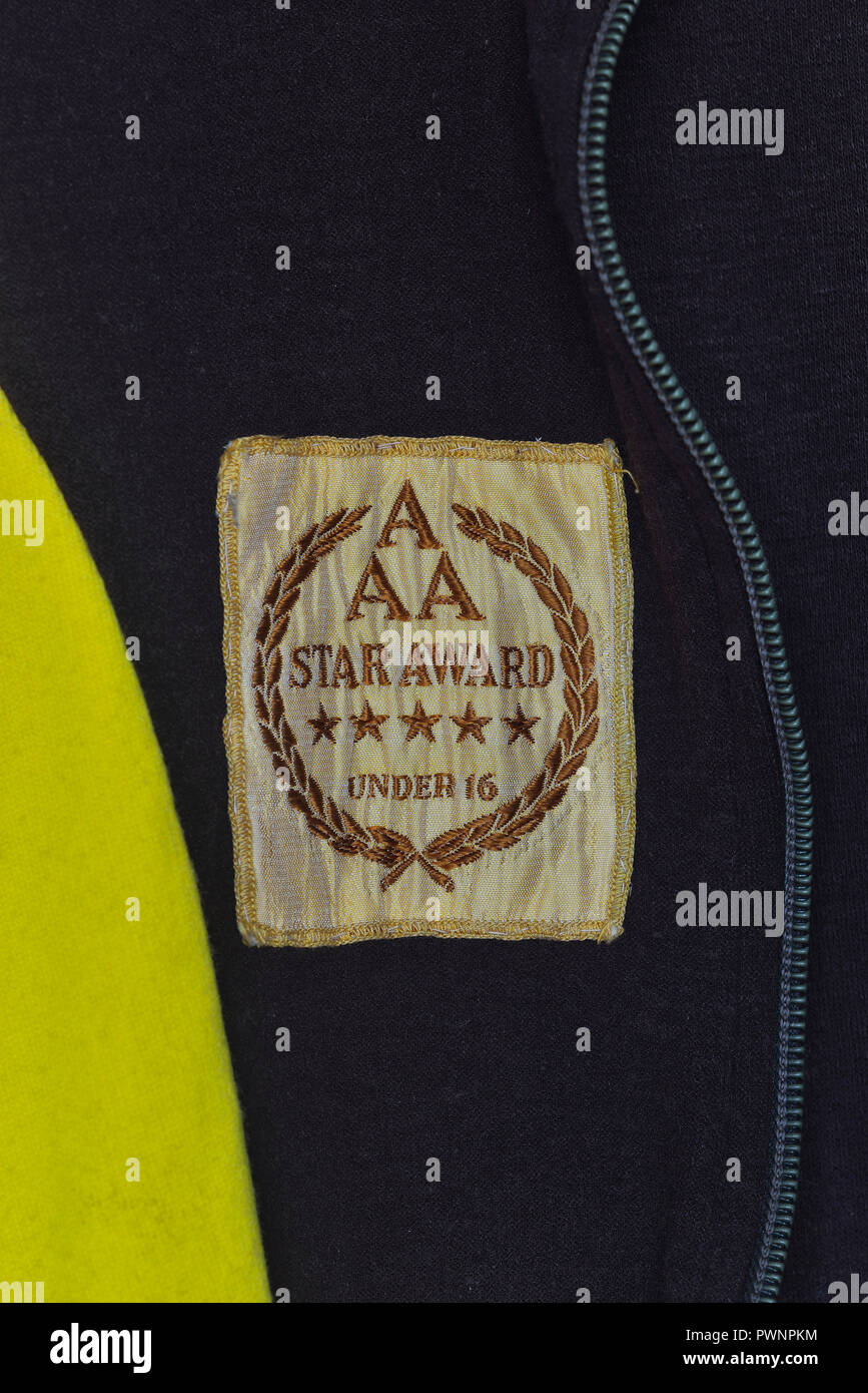AAA five star award badge, under 16, UK, Circa 1970's Stock Photo - Alamy