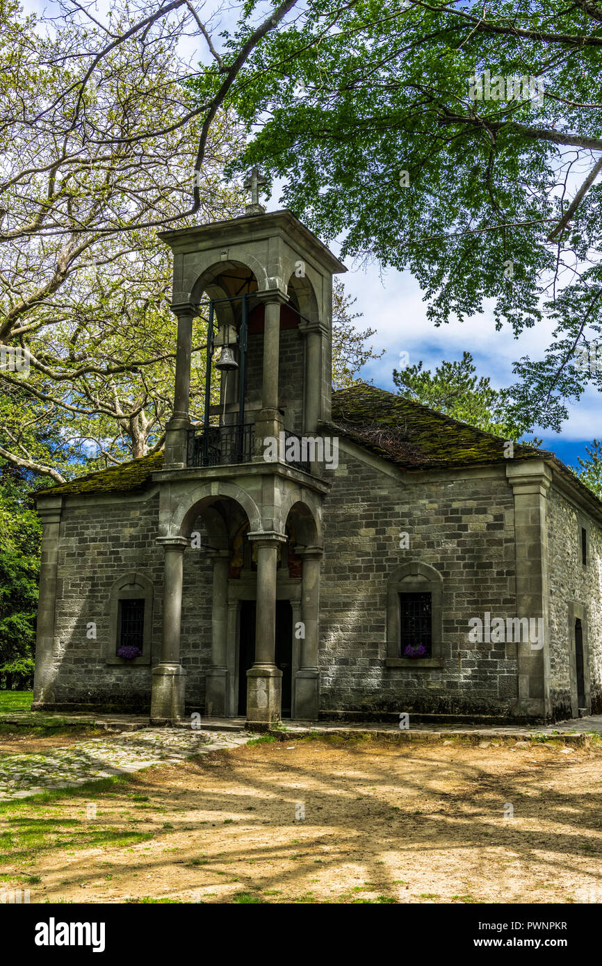 Old Church in the shade of trees Stock Photo - Alamy