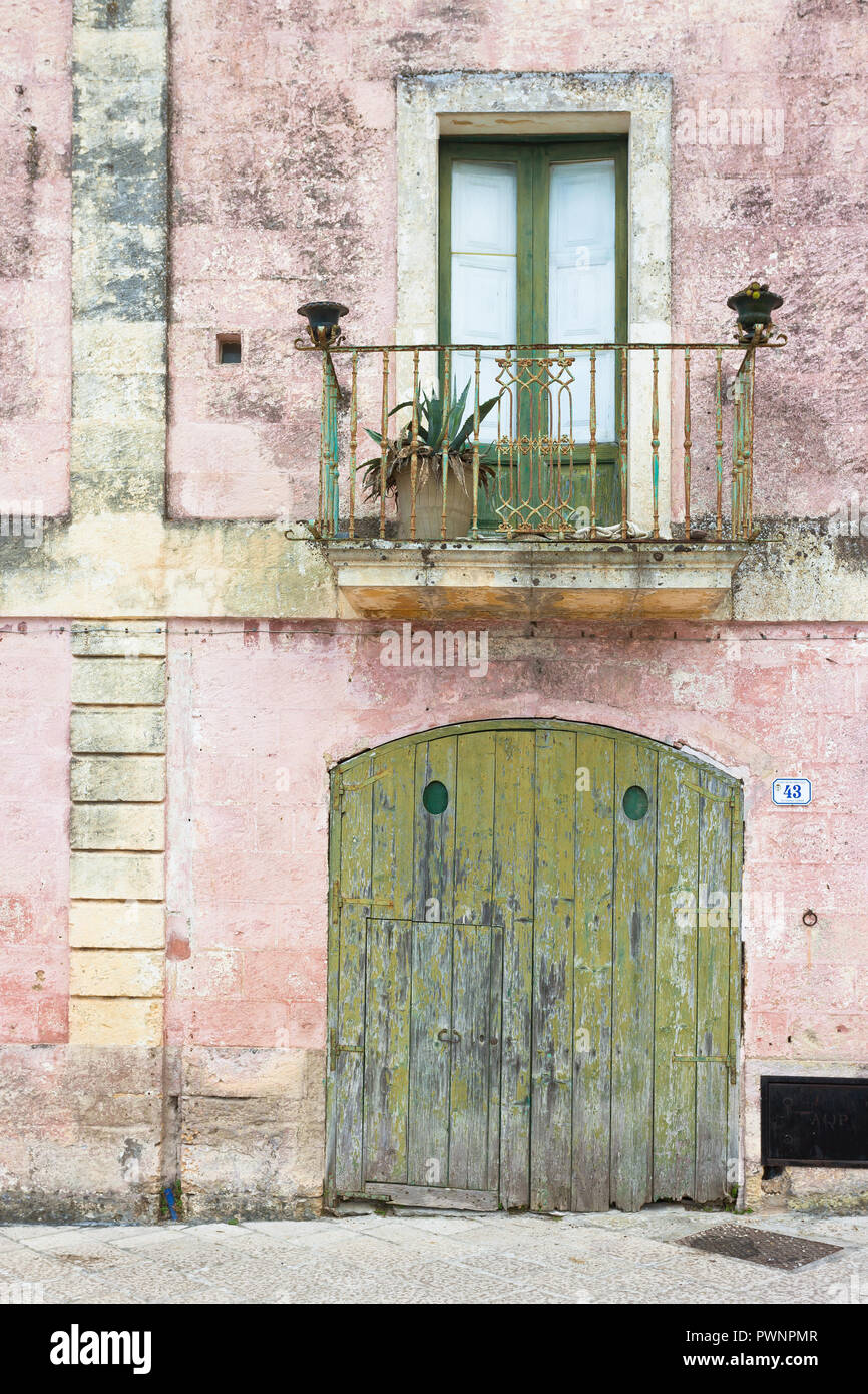 Specchia, Apulia, Italy - Beautiful old facades and balconies in the ...