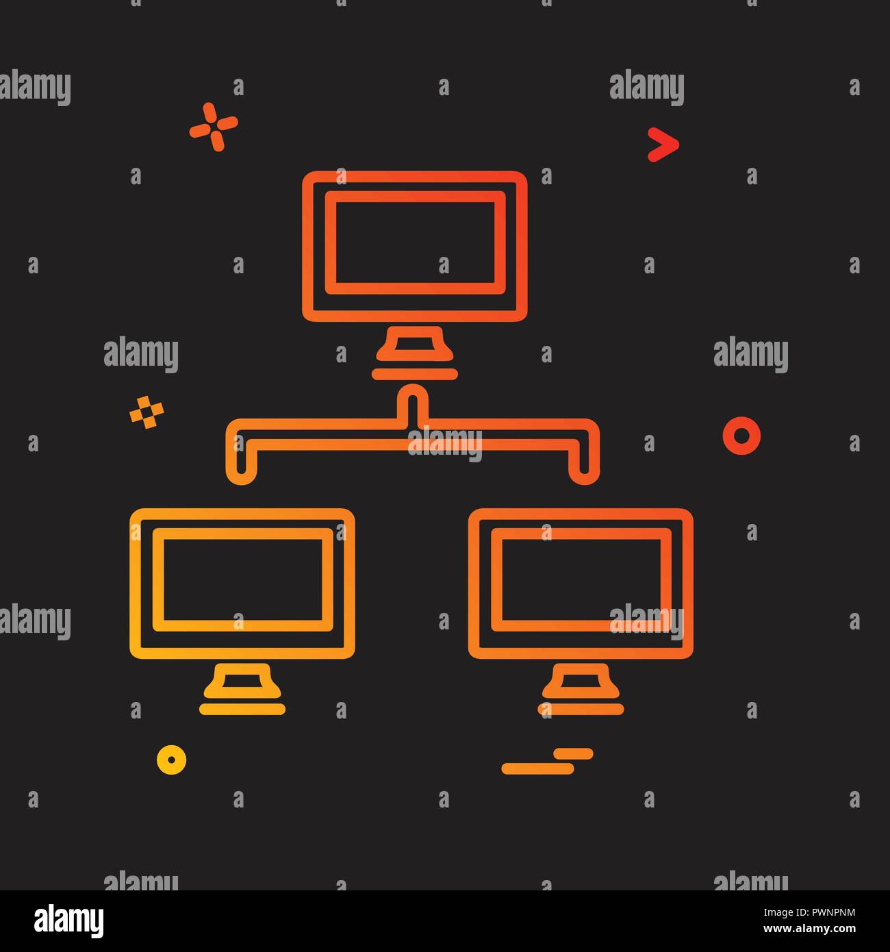 Network icon design vector Stock Vector Image & Art - Alamy