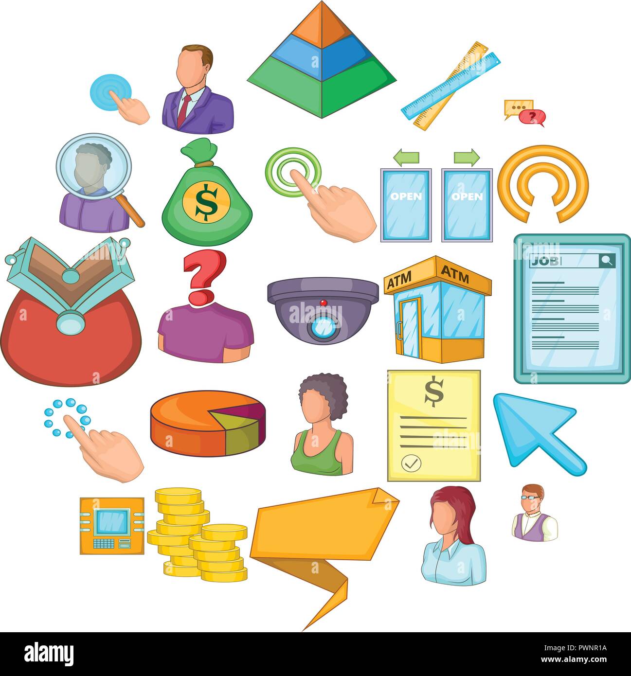 Salary icons set, cartoon style Stock Vector Image & Art - Alamy Salary icons set, cartoon style Stock Vector Image & Art - Alamy