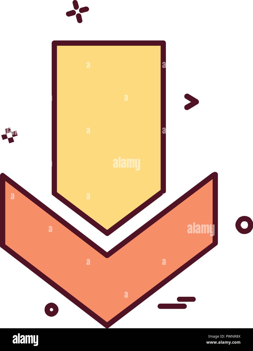 Arrows icon design vector Stock Vector Image & Art - Alamy