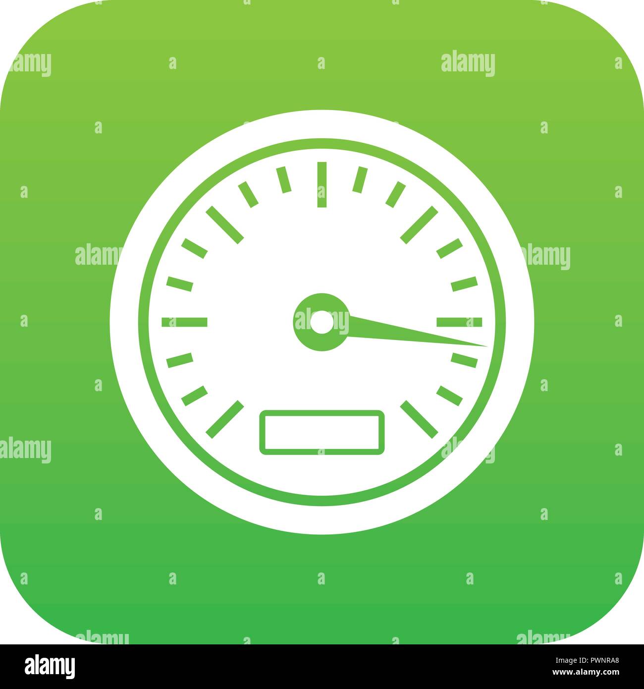 Speedometer icon digital green Stock Vector Image & Art - Alamy