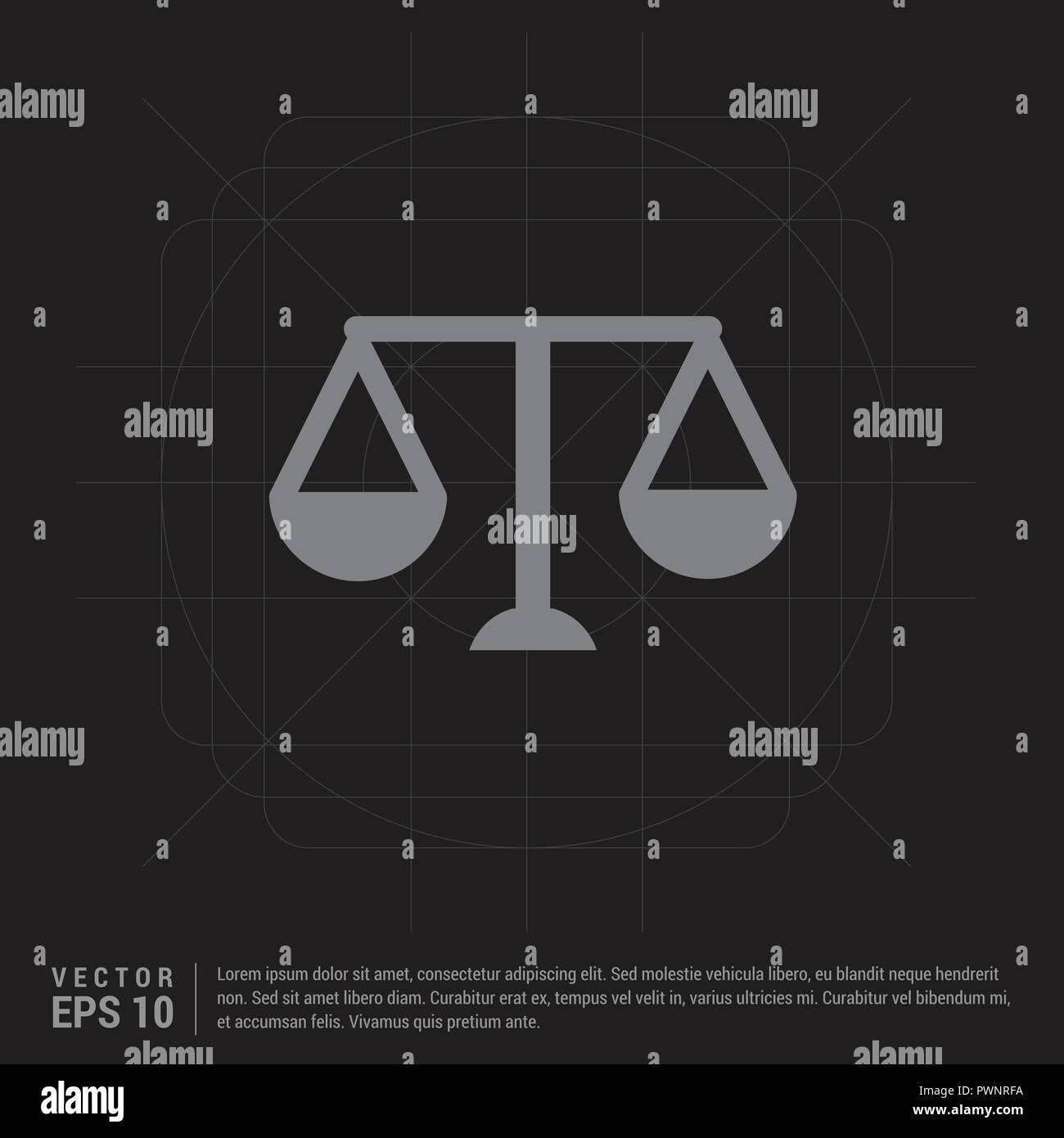 Scales balance sign Icon Stock Vector Image & Art - Alamy