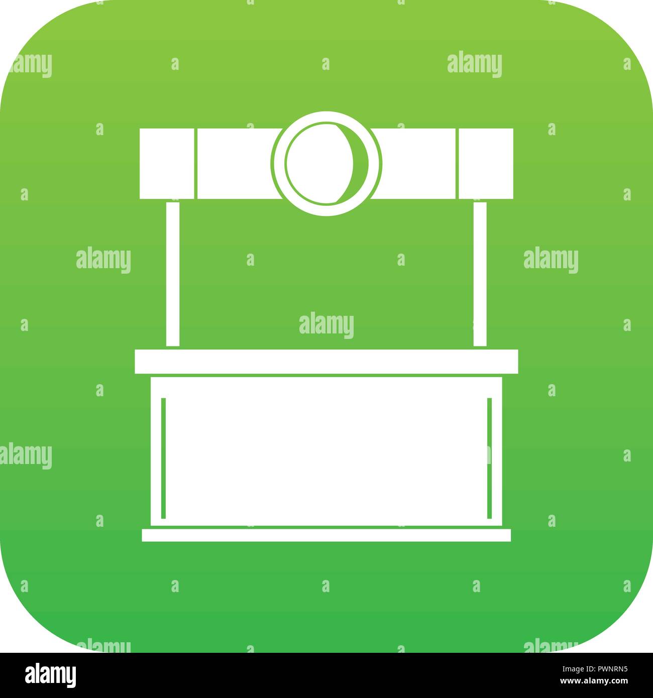 Shopping counter icon digital green Stock Vector Image & Art - Alamy