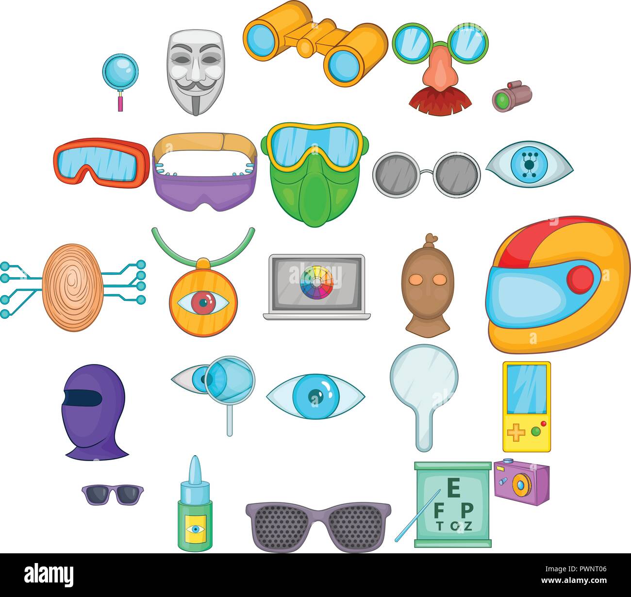 Semblance icons set, cartoon style Stock Vector Image & Art - Alamy