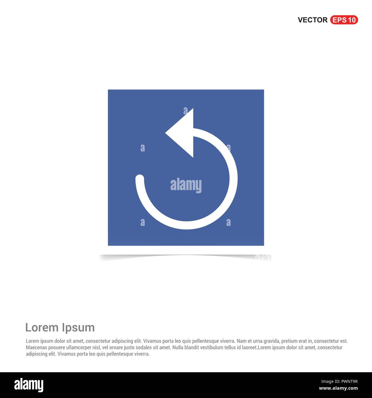 Reload Icon - Blue photo Frame Stock Vector Image & Art - Alamy