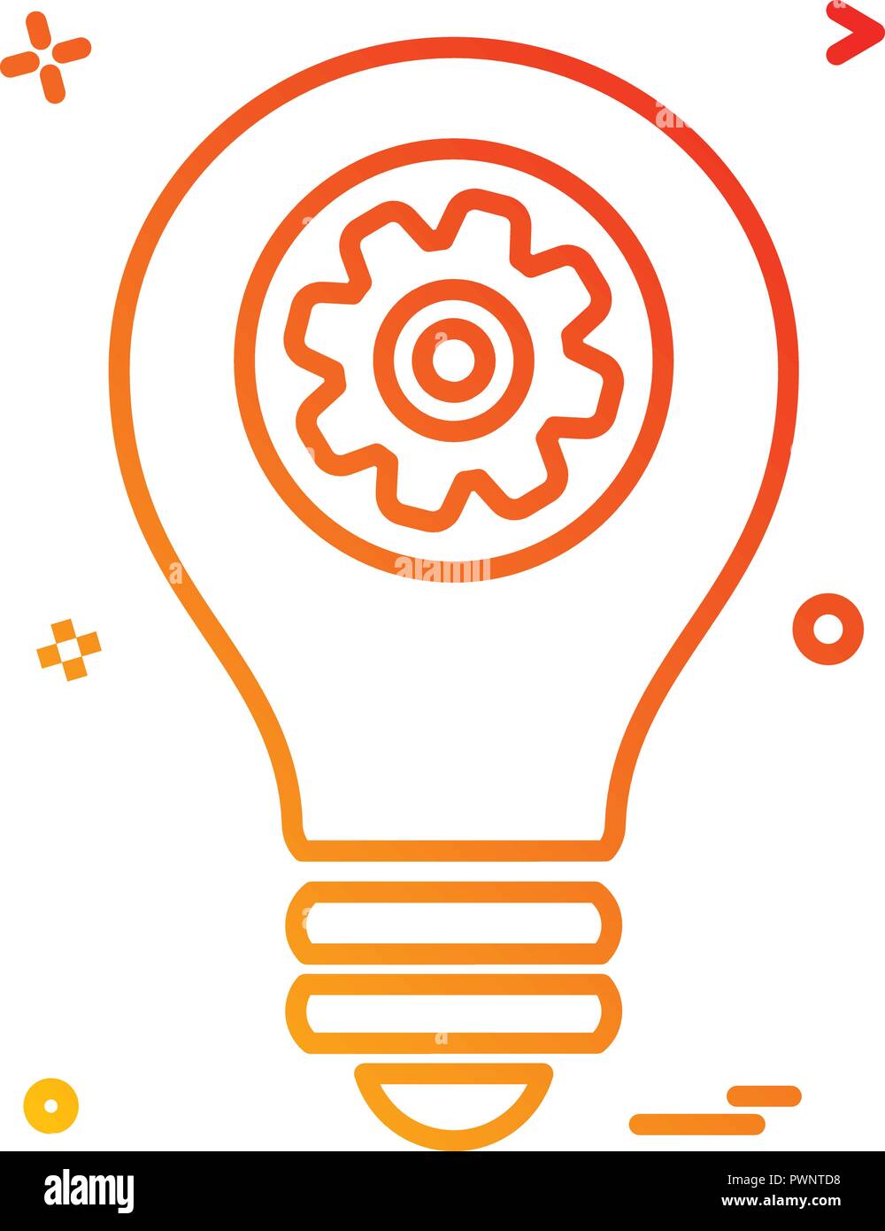 Bulb icon design vector Stock Vector Image & Art - Alamy