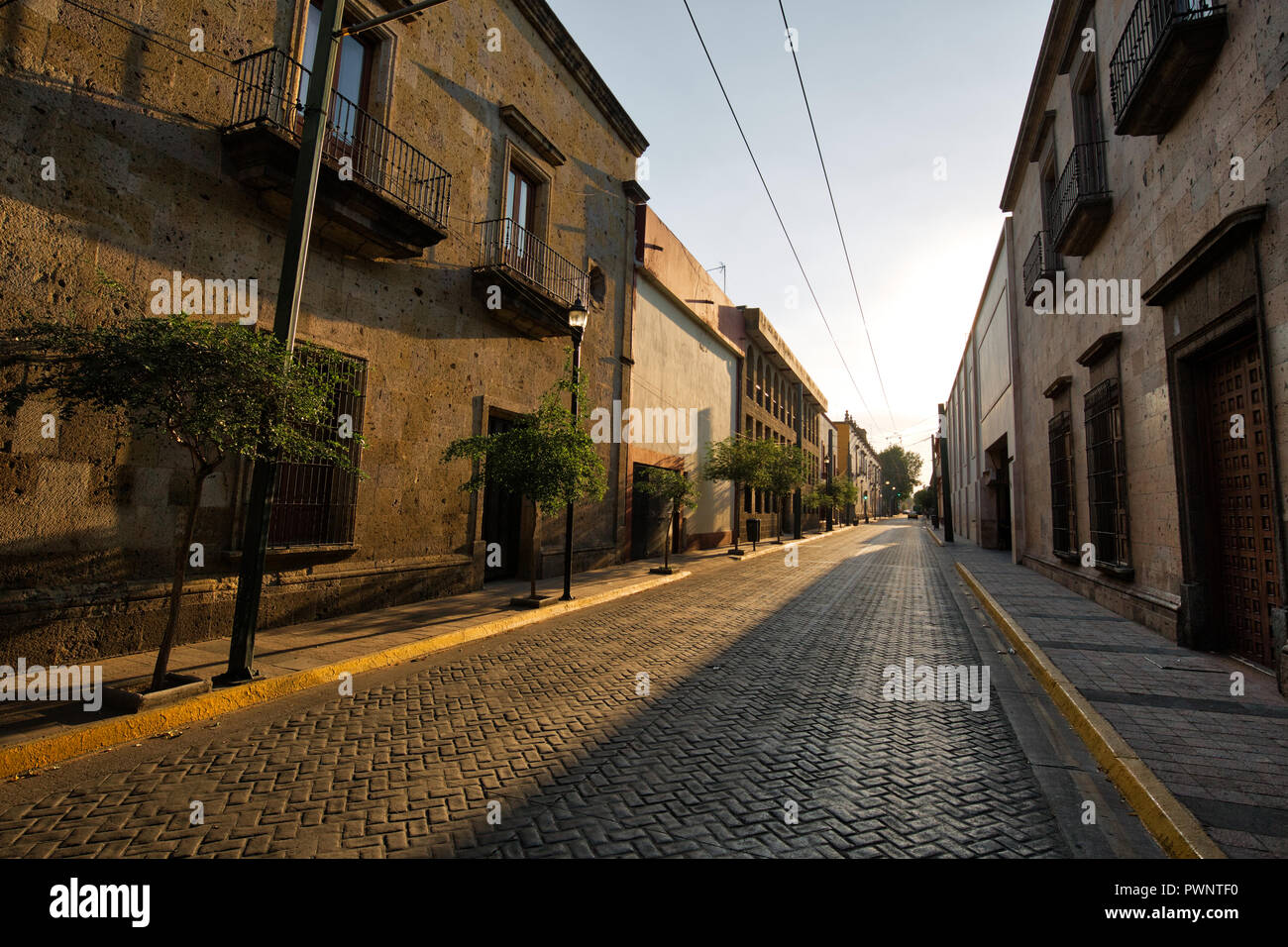 Guadalajara streets in historic center Stock Photo - Alamy