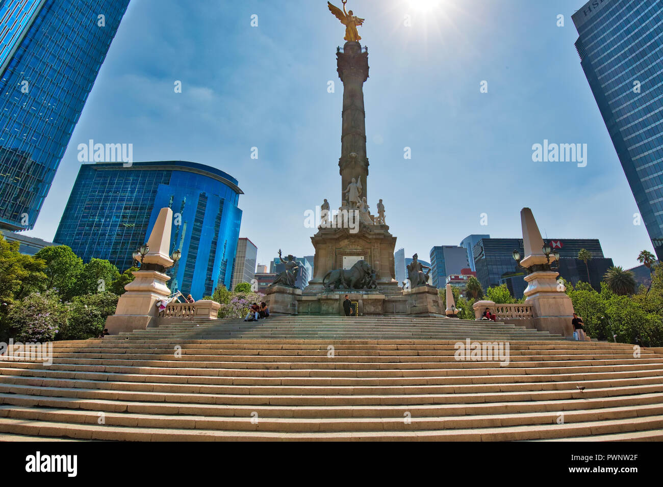 Angel of Independence monument, Mexico City Stock Photo - Alamy
