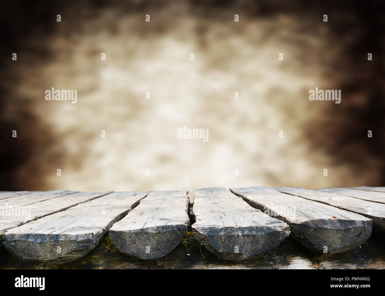 empty table for product display montages Stock Photo - Alamy