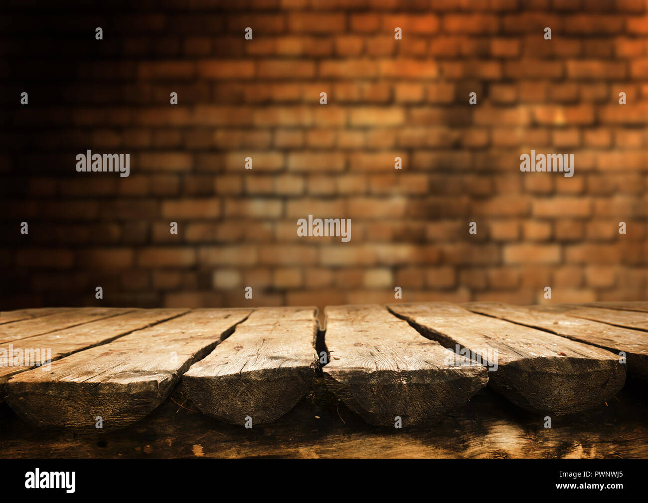 empty table for product display montages Stock Photo - Alamy