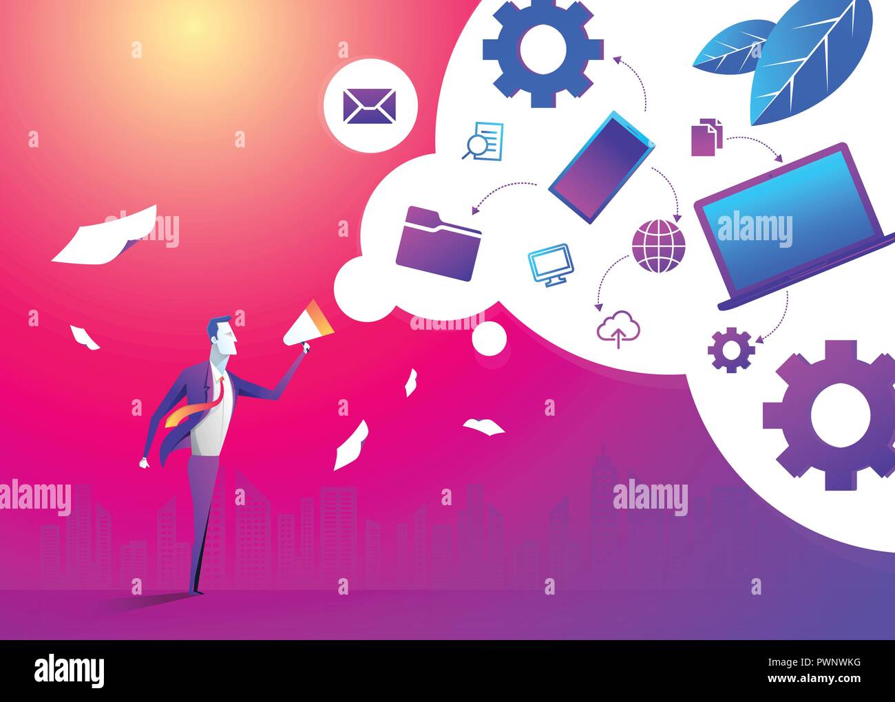 Marketing and promoting Stock Vector Images - Alamy