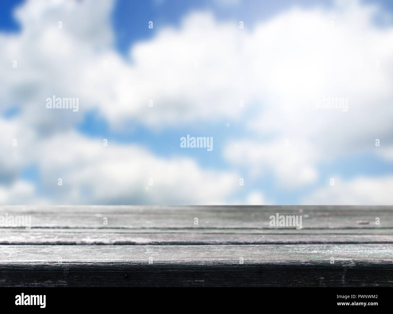empty table for product display montages Stock Photo - Alamy
