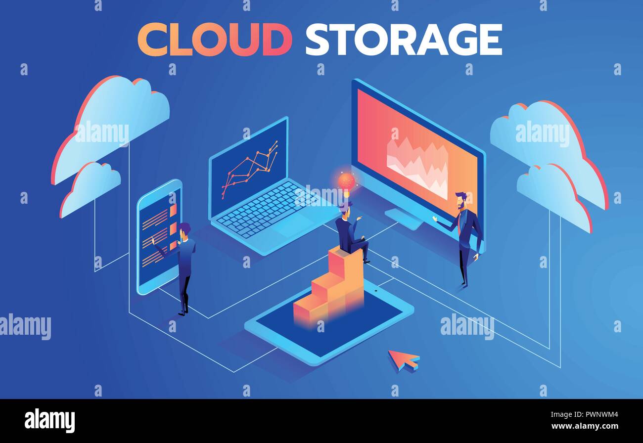 Folder cloud 3d Stock Vector Images - Alamy