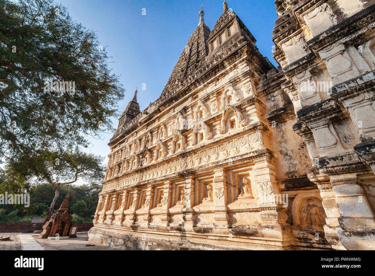 Mahabodi temple in Bagan, Myanmar Stock Photo - Alamy